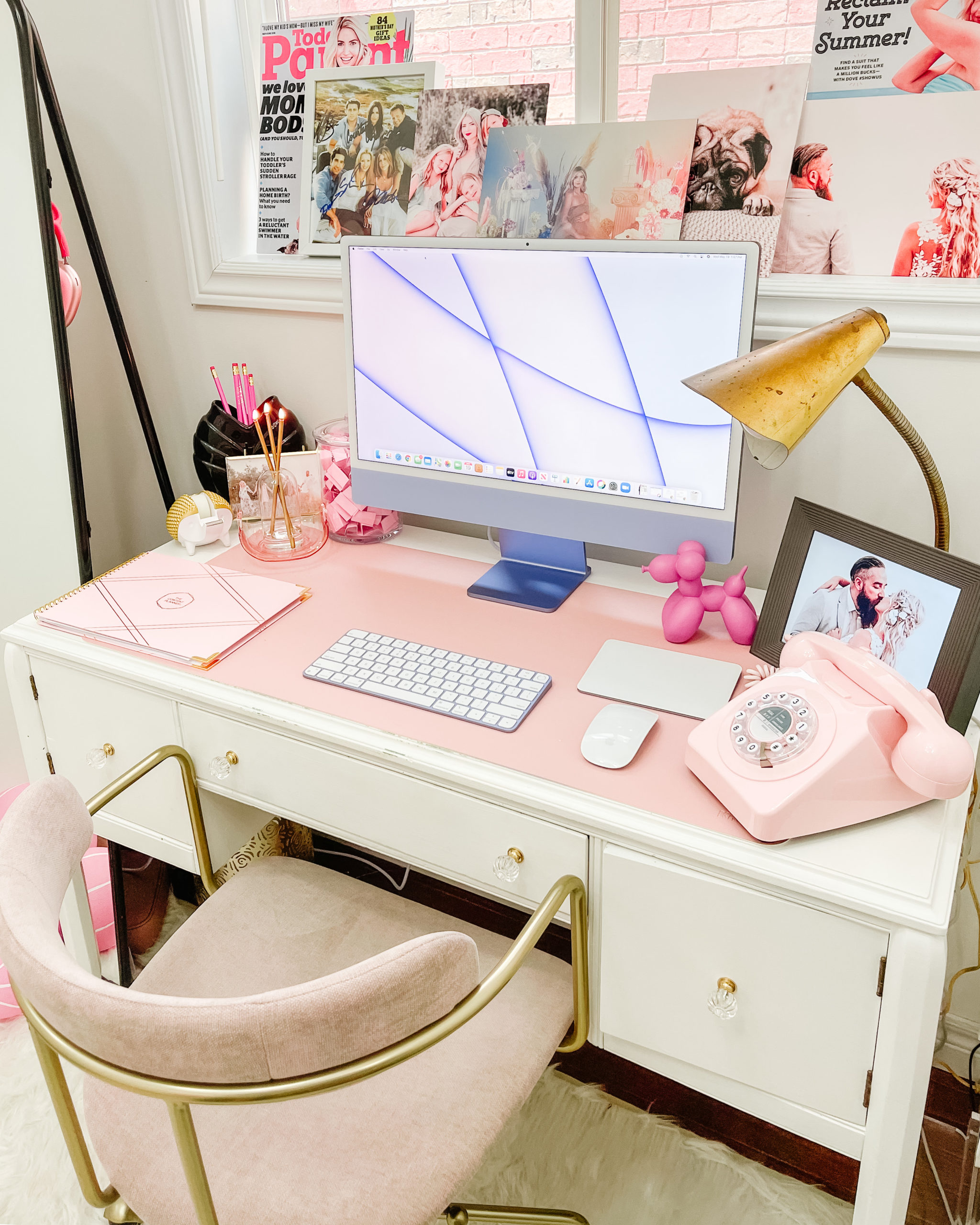 Office Reveal & Why I Went Desktop, With a Purple iMac - The Birds Papaya