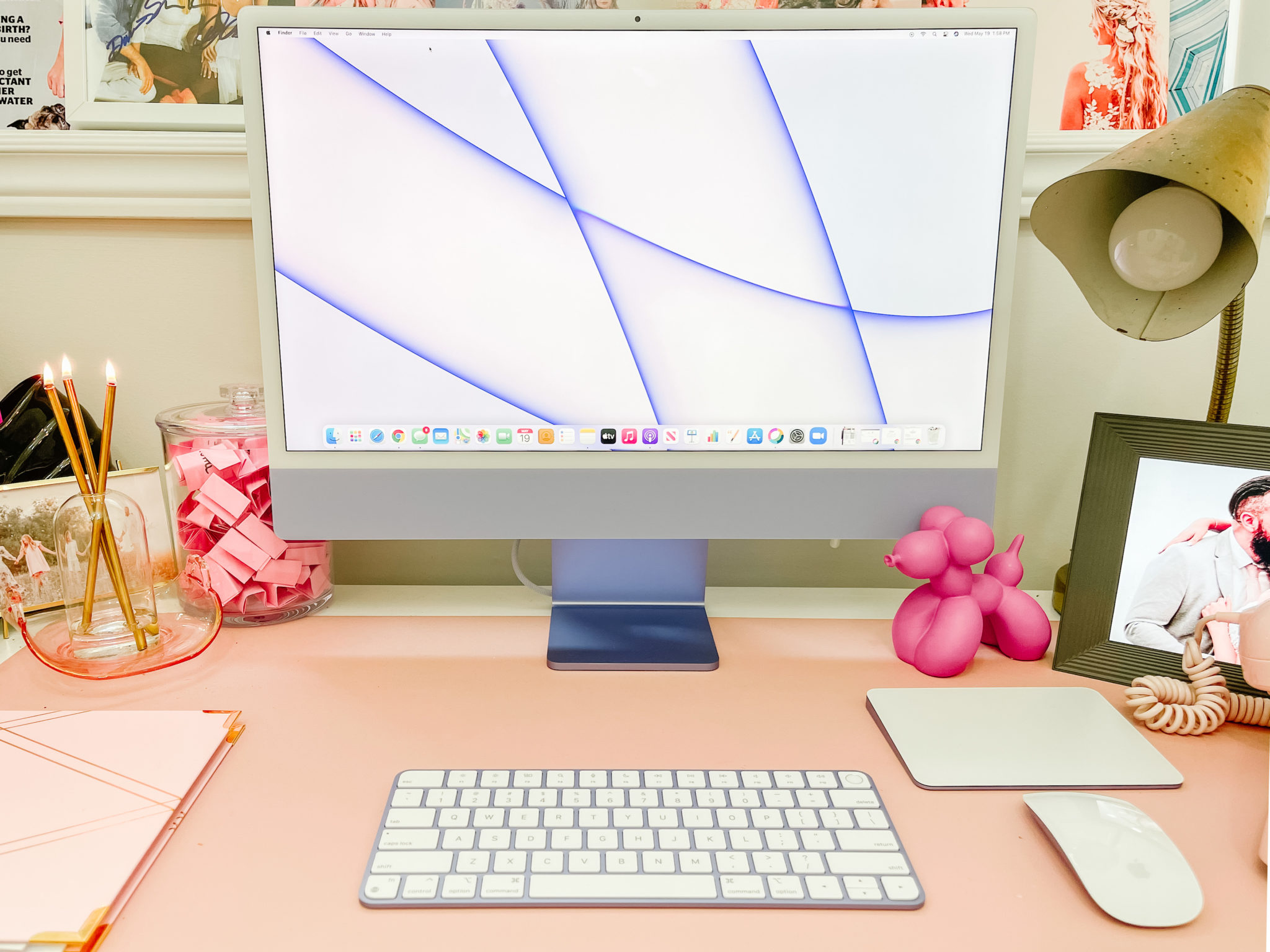 Office Reveal & Why I Went Desktop, With a Purple iMac - The Birds Papaya